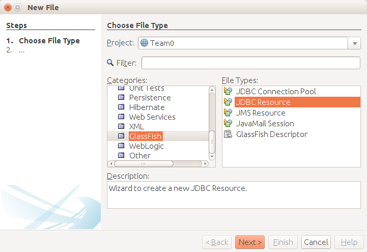 Create NetBeans Resource